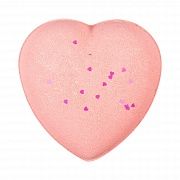Бомбочка для ванны 'Сердце' роза, розовая, 150гр